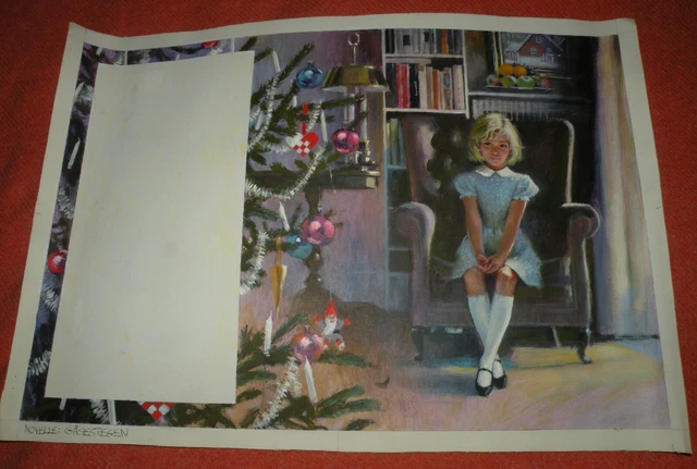 TROELS MARSTRAND DIT JAC MARS (1919-1992) JEUNE FILLE AU SAPIN DE NOEL ...