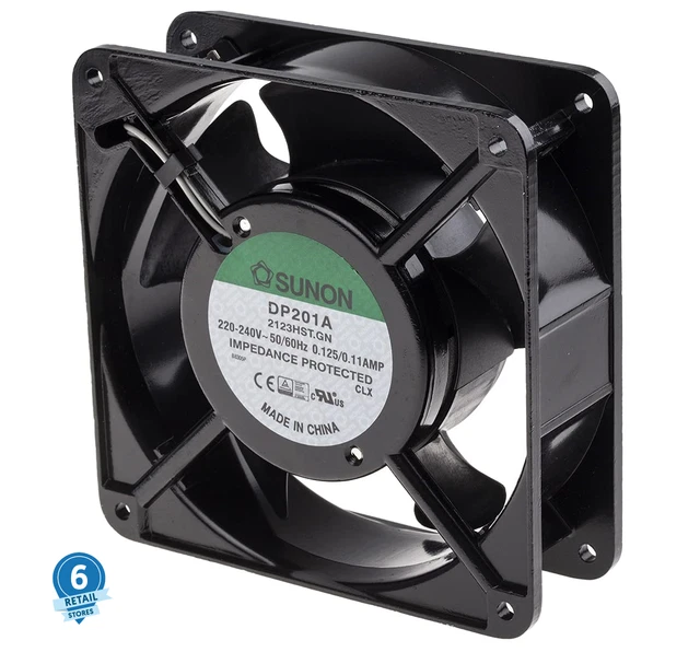 SUNON FAN AXIAL AC 120x120x38mm DP201A2123HST 230V/AC 20W £10.91 - PicClick UK