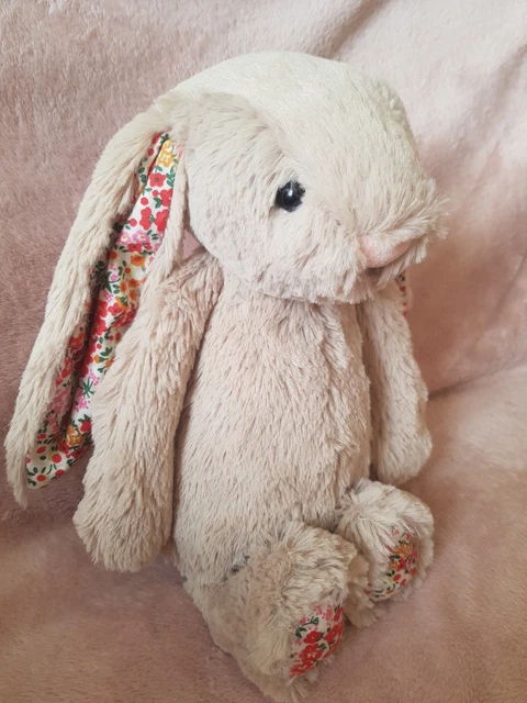 JELLYCAT BEIGE BLOSSOM Bunny Posy Retired and very rare 2011 Medium ...
