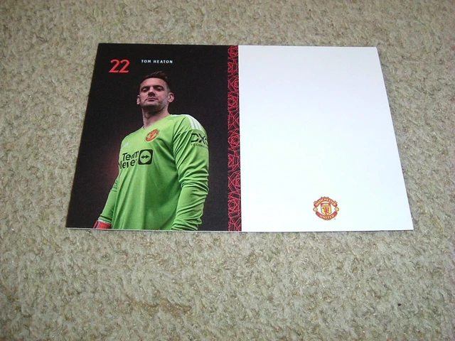 TOM HEATON - MANCHESTER UNITED - UNSIGNED 6 x 4 OFFICIAL 23/24 CLUB ...