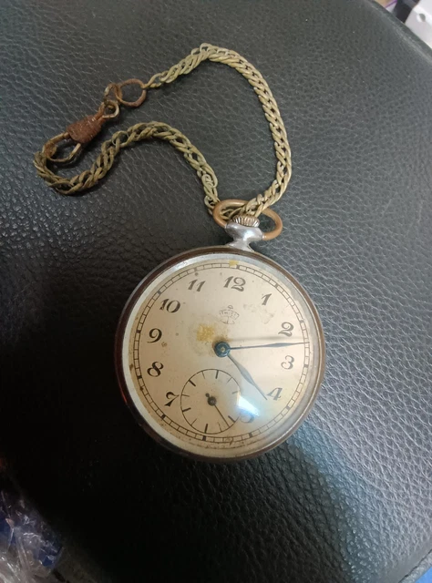 VINTAGE THIEL WW2 Military German Wehrmacht -Waffen SS Pocket Watch ...