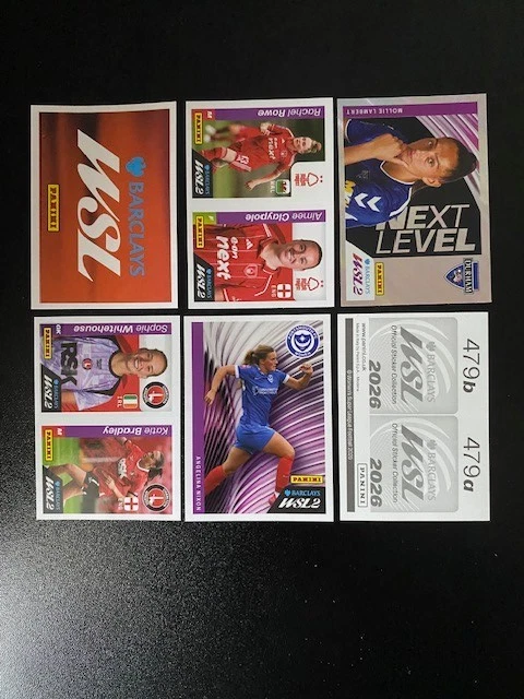 PANINI WSL 2025/26 - Mixed Lot - Football Stickers - Mint Condition ...