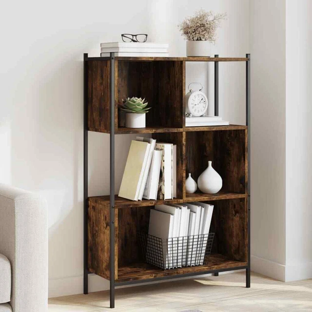 2037186 LIBRERIA ROVERE Fumo 72x28x109 cm in Legno Multistrato EUR 80 ...