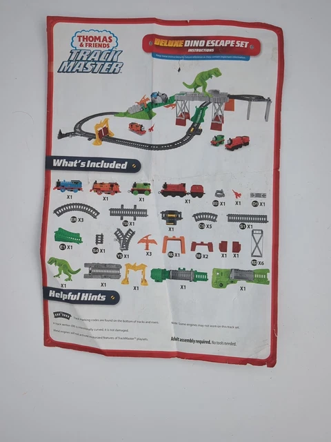 THOMAS AND FRIENDS Trackmaster Deluxe Dino Escape Set Instructions £1. ...