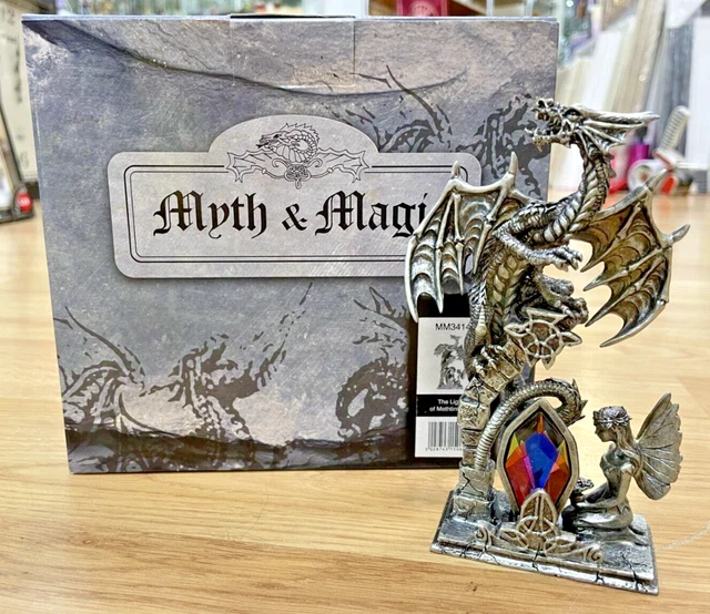 SALE NEW MYTH & Magic The Light of Methtindour Pewter Dragon with ...