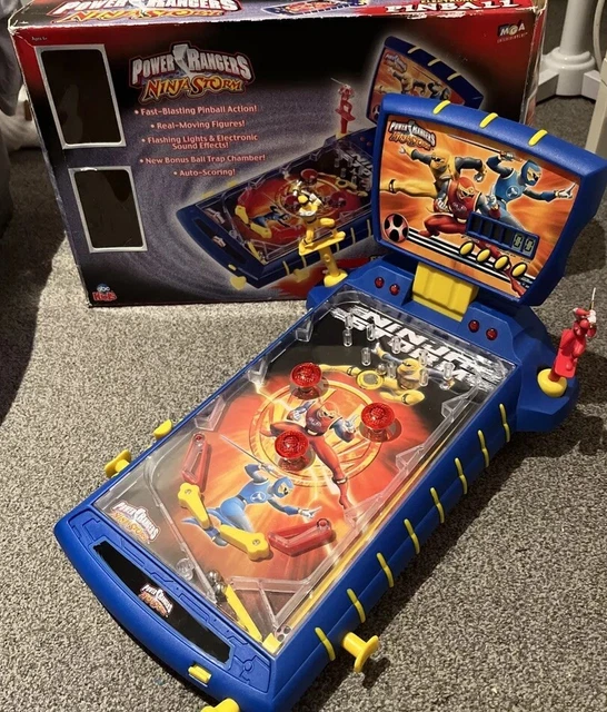 POWER RANGERS NINJA Storm Electronic Pinball Machine Working Vintage ...