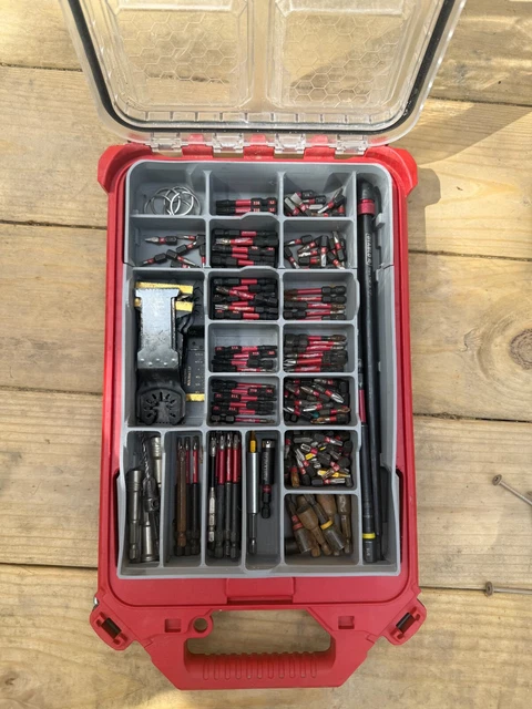 IMPACT BIT ORGANIZER for Milwaukee PACKOUT Low Profile 48-22-8436 ...
