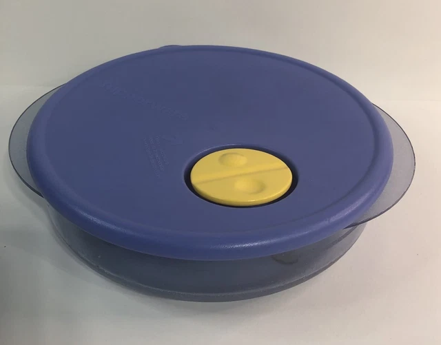 TUPPERWARE 3703A-1 ROCK n Serve Vented Microwave Bowl 3 1/4 Cup Blue ...
