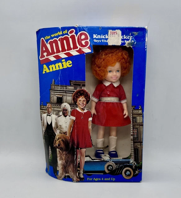 VINTAGE 1982 KNICKERBOCKER World of Annie 6" Doll - Little Orphan Annie ...