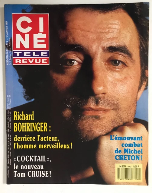 CINE REVUE N°2/1989-RICHARD BOHRINGER-TOM CRUISE-LINDA DE SUZA-ALLY ...