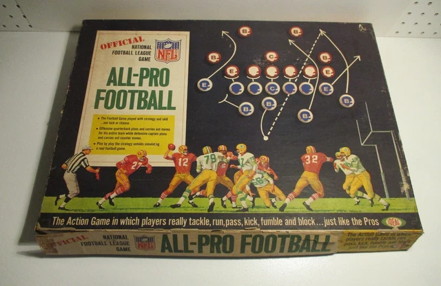 VINTAGE IDEAL NFL All-Pro Football Board Game 1967 EUR 22,03 - PicClick DE