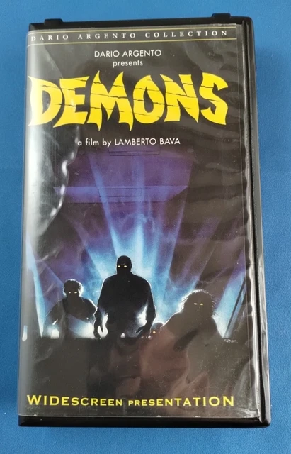 DEMONS VHS, 1999, Widescreen clamshell case Italian horror Anchor Bay L ...