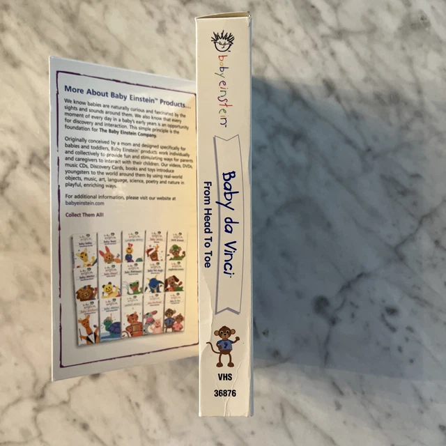 BABY EINSTEIN: BABY da Vinci - From Head to Toe (VHS, 2004) RARE OOP ...