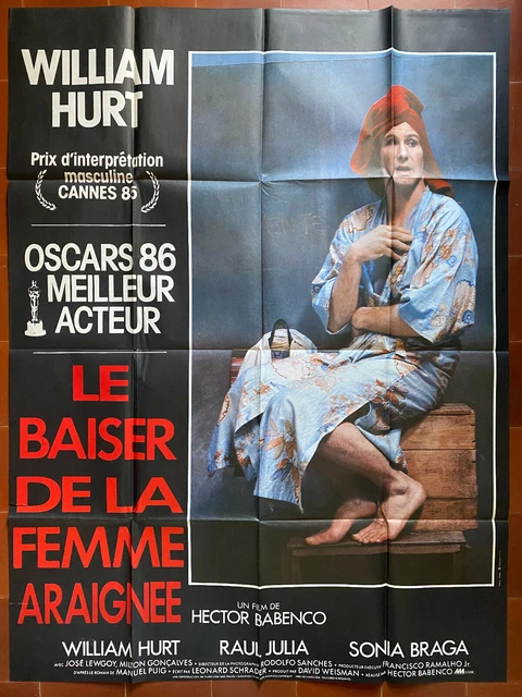 AFFICHE LE BAISER DE LA FEMME ARAIGNEE Hector BABENCO William HURT 120x160cm EUR 20,00 - PicClick FR