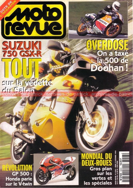 MOTO REVUE 3203 Suzuki Gsx-R 750 ; Honda Vfr 750 F ; Nsr 500 F ; Elf ...