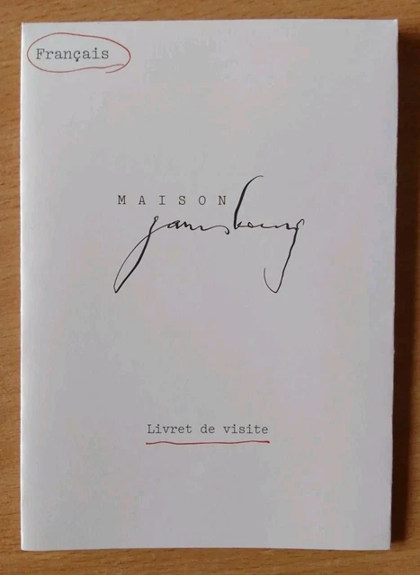 MAISON GAINSBOURG LIVRET de visite musée Paris Serge/Charlotte/Jane ...