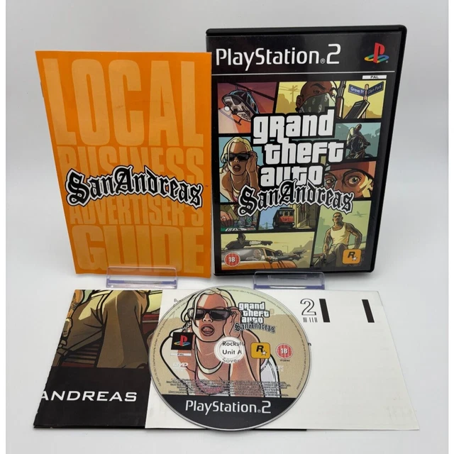 GRAND THEFT AUTO San Andreas (PAL Sony PS2, 2004) *Near Mint* CIB *Disc ...