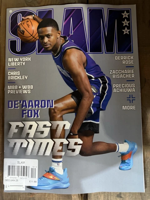 SLAM MAGAZINE DEC 2024/Jan 2025 De'Aaron Fox + Derrick Rose Zaccharie ...