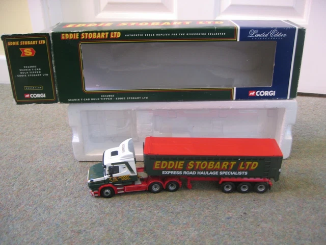 CORGI CC12802 SCANIA T Cab Bulk Tipper Eddie Stobart - 1:50 Scale ...