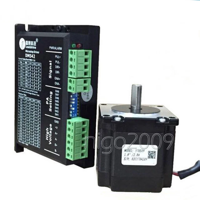 NEW Leadshine 2Ph Stepper Driver+Motor Kit DM542+57HS09 NEMA23 0.9NM # ...