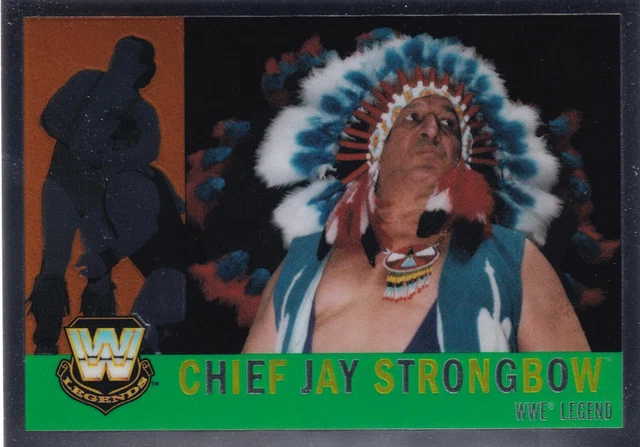 CARTE CHIEF JAY Strongbow 2006 Topps Heritage chrome WWE #72 Pro ...