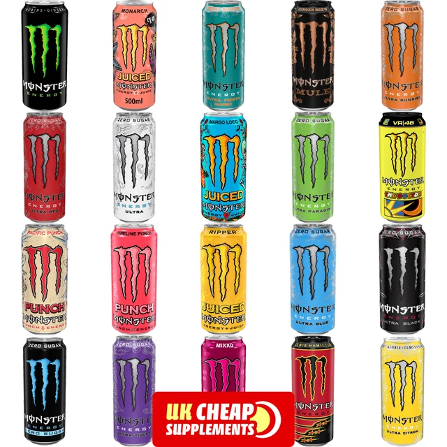 MONSTER ENERGY DRINK 500ml Ultra|Original|Zero Sugar|Zero Calorie|Pack ...