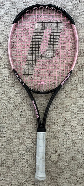 MINT PRINCE O3 Pink OverSize 110 Tennis Racquet Racket 4 1/4 Used Once ...