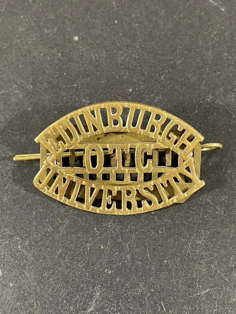 WW2 BRITISH ARMY, Edinburgh University Officer Training Corps Shoulder ...