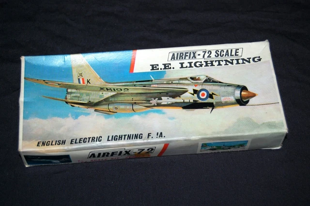 AIRFIX 1/72 SCALE English Electric Lightning F.1A Model Kit 1966 Red ...