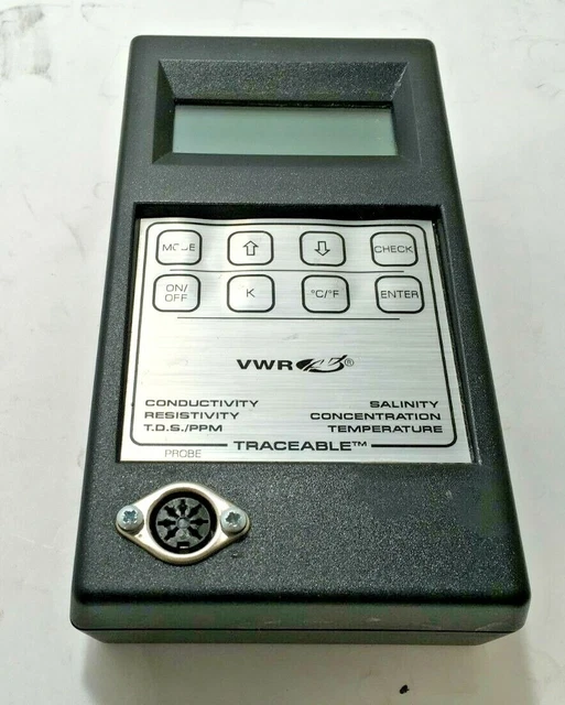 VWR 23226-505 TRACEABLE Digital Conductivity Salinity TDS PPM Meter AS ...