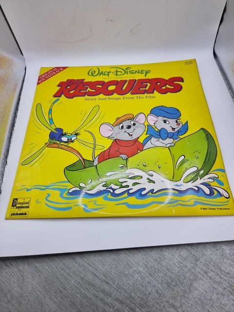 THE RESCUERS - Walt Disney Original Soundtrack - 1977 - 12" Vinyl Lp £6 ...