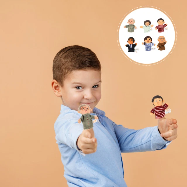 FINGER FAMILY PUPPETS Daddy Doll of Six Storytelling Toys Baby £12.65 ...