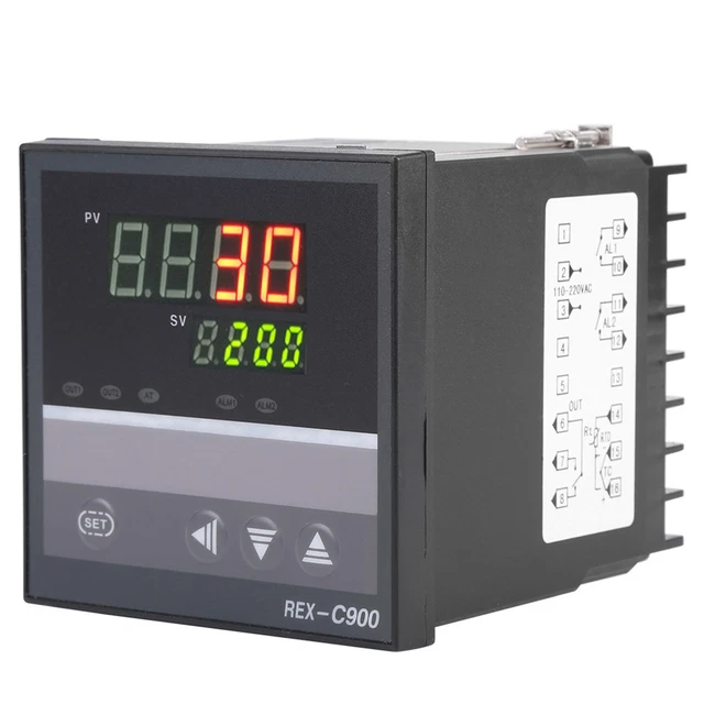 DIGITAL PID TEMPERATURE Controller Thermometer Relay Output AC100-240V ...
