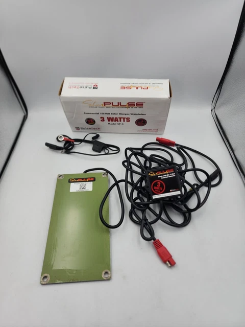 SOLAR BATTERY CHARGER Maintainer 3 Watt PulseTech SolarPulse SP-3 $84. ...