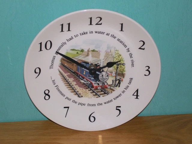 WEDGWOOD CLOCK FACE Plate Thomas The Tank Engine 8 inches Made in ...