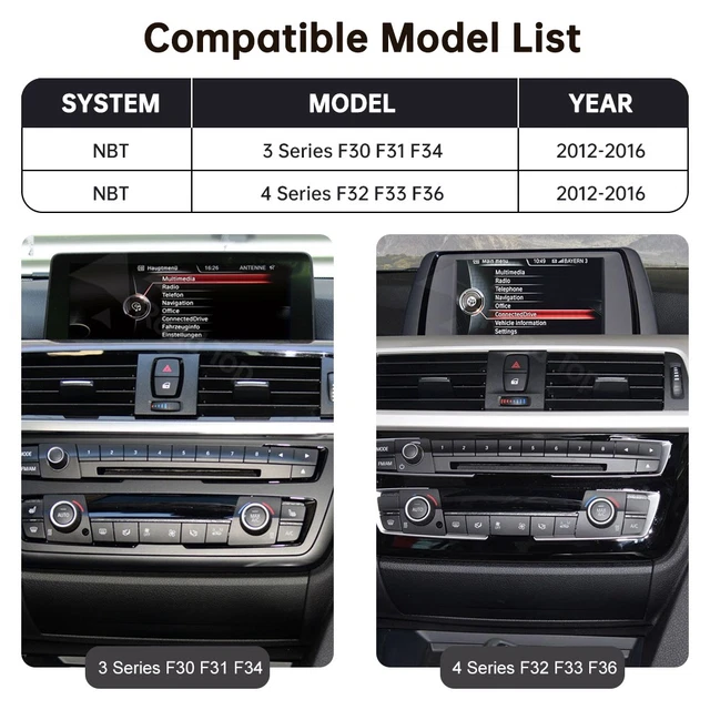 10,25' CARPLAY TOUCHSCREEN Multimedia für BMW NBT F30 F31 F32 F33 F34 ...
