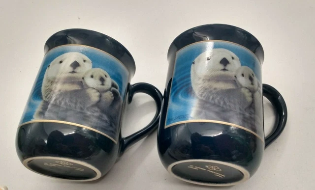 VINTAGE OTAGIRI PORCELAIN Cobalt Blue Polar Bear Mugs Sunrise ... VINTAGE OTAGIRI PORCELAIN Cobalt Blue Polar Bear Mugs Sunrise ...