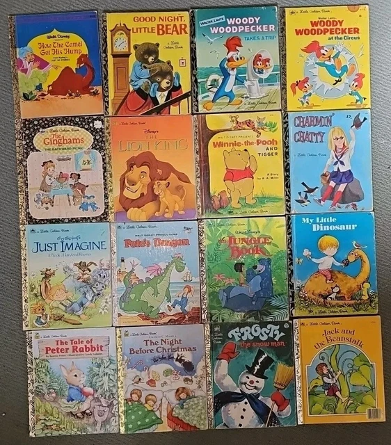 LITTLE GOLDEN BOOK Bulk Bundle - 16 Books Walt Disney Classics Lion ...