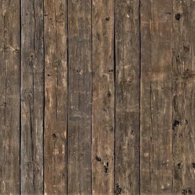 6 SHEETS MATT vinyl pvc SELF ADHESIVE 1/12 wood LANDSCAPE 20x28cm plank ...