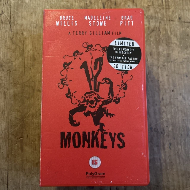 TWELVE MONKEYS - vhs video tape - double tape box set limited edition £ ...