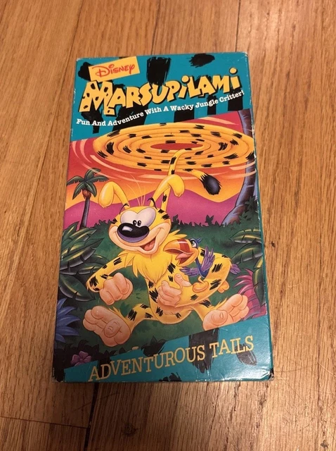 DISNEY MARSUPILAMI ADVENTUROUS Tails VHS Tape Classic Rare Cartoon ...