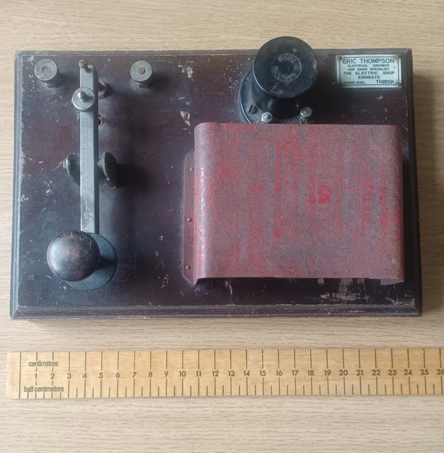 WWII VINTAGE TELEGRAPH/MORSE Key With Buzzer From Eric Thompson Thirsk ...