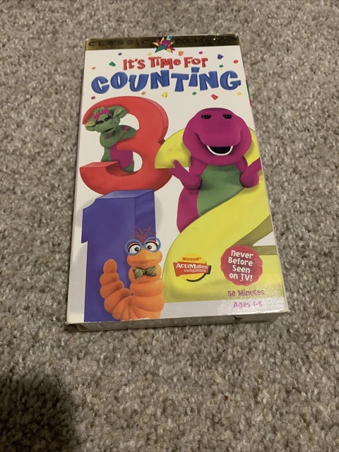 BARNEY IT'S TIME For Counting Classic Collection VHS Sing Along Songs ...