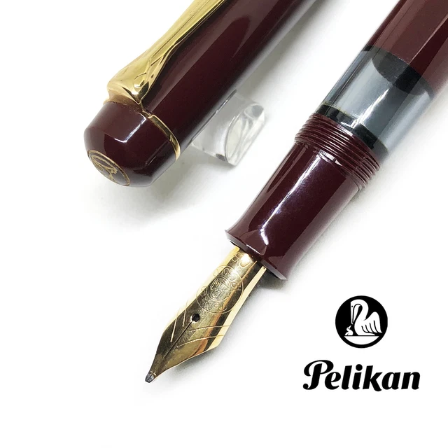 DISCONTINUED! PELIKAN WEST Germany M250 Carve Logo Red 12C nib Fountain ...