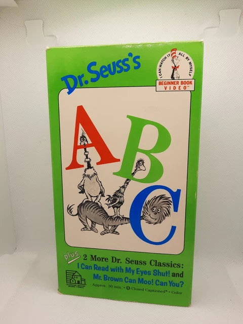 DR SEUSS'S ABC Plus 2 More Classics VHS Beginner Book Video £4.02 ...