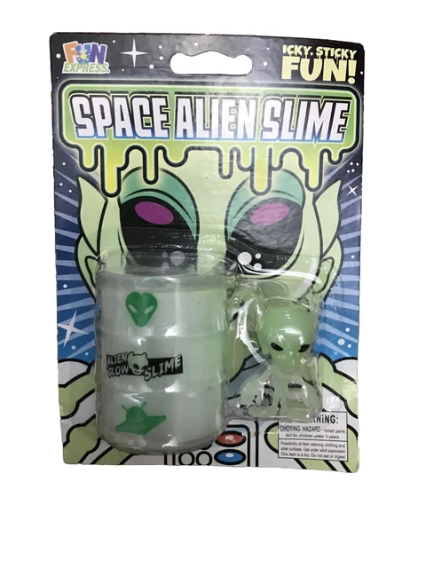 SPACE ALIEN SLIME (Fun Express) Glow-in-the-Dark SLIME NEW Goo ET UFO ...