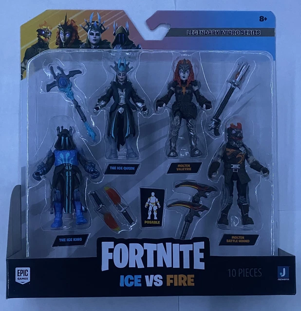 FORTNITE LEGENDARY MICRO Series Ice vs Fire Jazwares 10 Pieces $13.00 ...