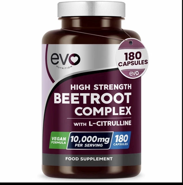 BEETROOT COMPLEX & L Citrulline 10,000mg 180 Capsules High Strength ...