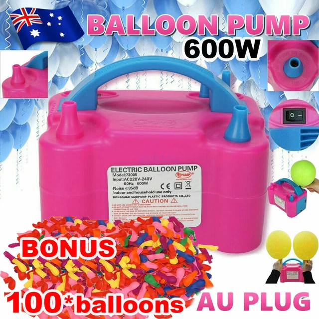 ELECTRIC BALLOON PUMP With 🔥100*Balloons🔥 Inflator 600W Power s ...