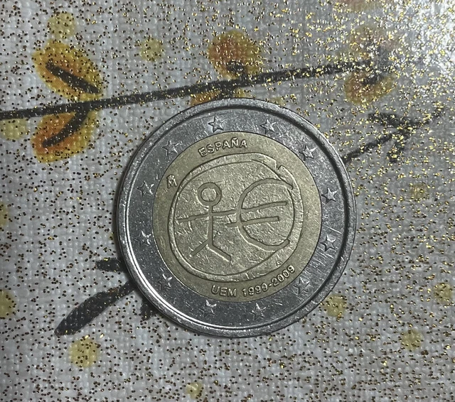 MONETA 2 EURO rara Omino Stilizzato Espana UEM 1999-2009 EUR 700,00 ...